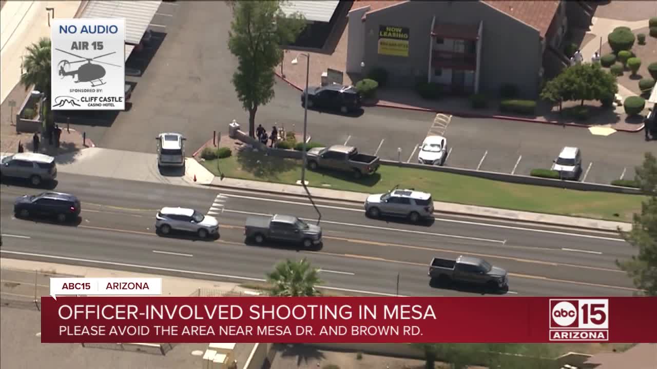 Man dead after shooting involving police near Mesa Drive and Brown Road