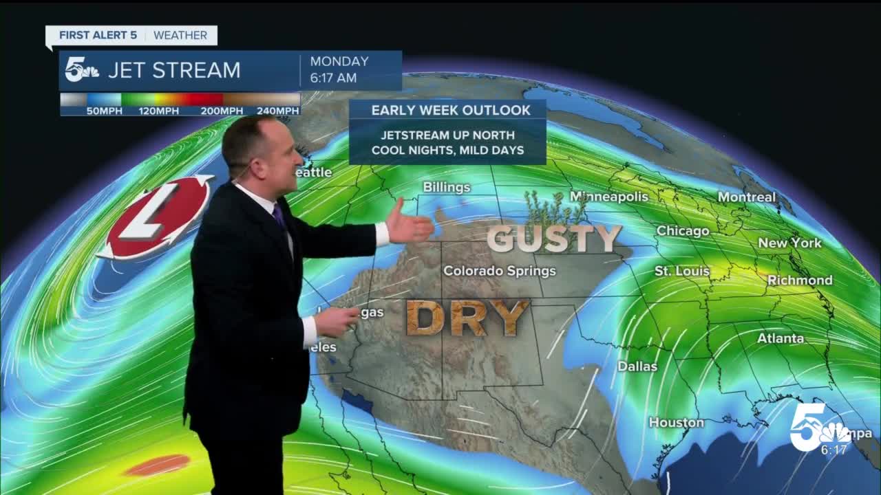 A mellow and mild start to the work week for Southern Colorado