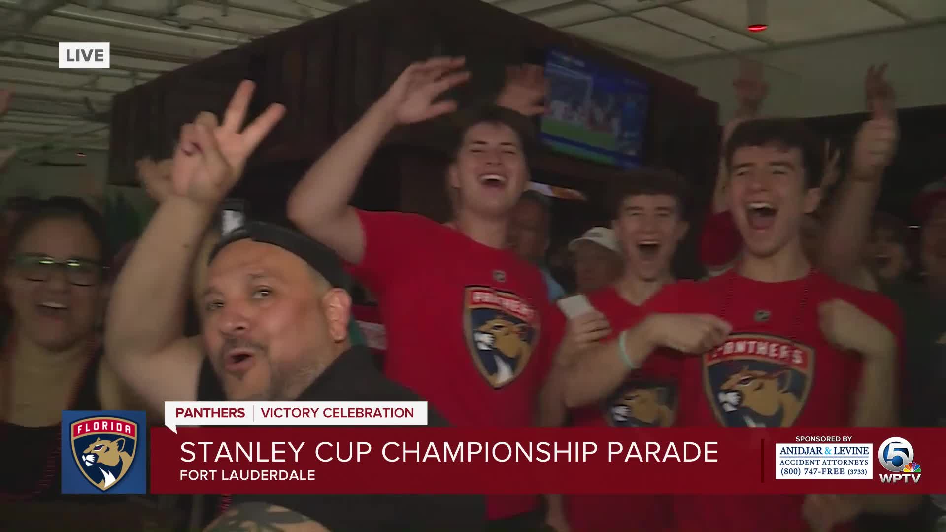 PANTHERS PARTY: Fans turnout for huge victory celebration despite heavy ...