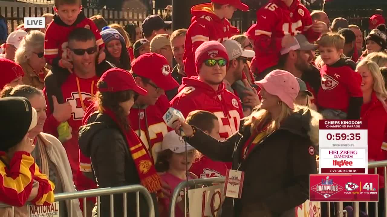 KSHB 41 coverage of Kansas City Chiefs Kingdom Champions Victory Parade