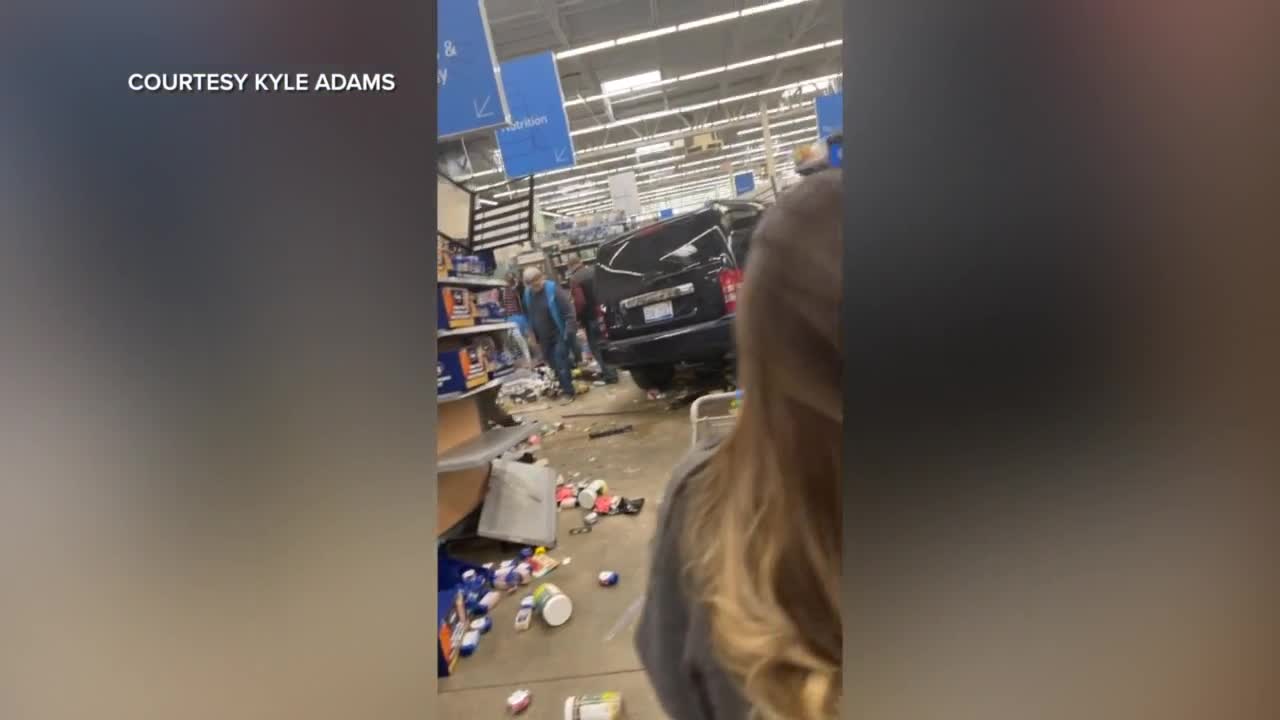 VIDEO: Multiple injured, including 1 child, after SUV crashes into Walmart