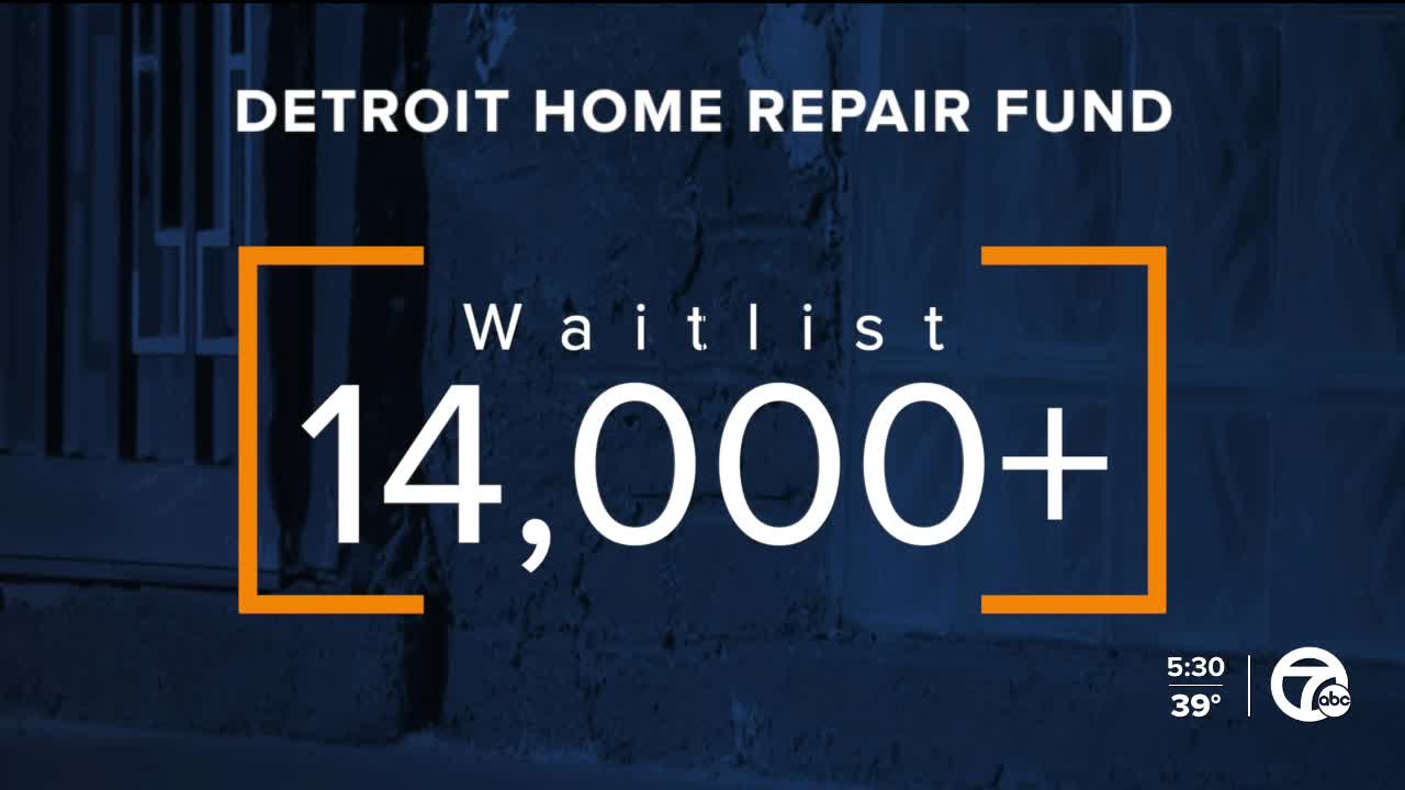 Home repair program has 14,000 Detroit residents on its waitlist