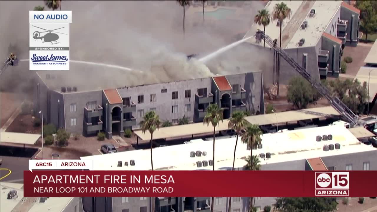 40-50 people lose their homes in Mesa apartment fire Friday
