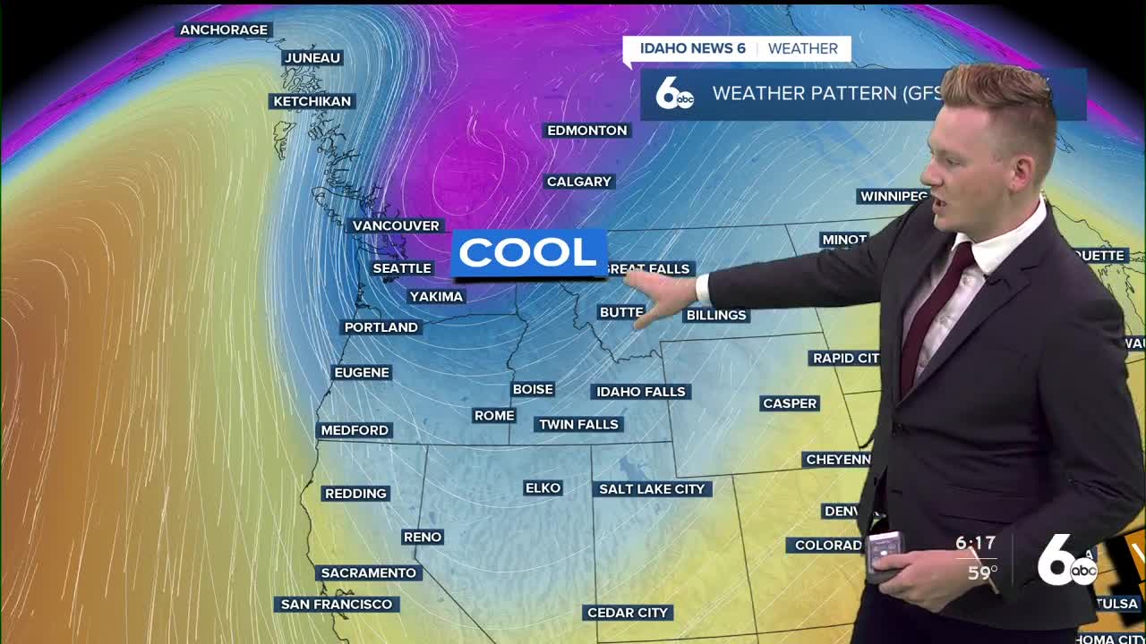 Sunny and hot weather for the weekend, then cool and unsettled next week
