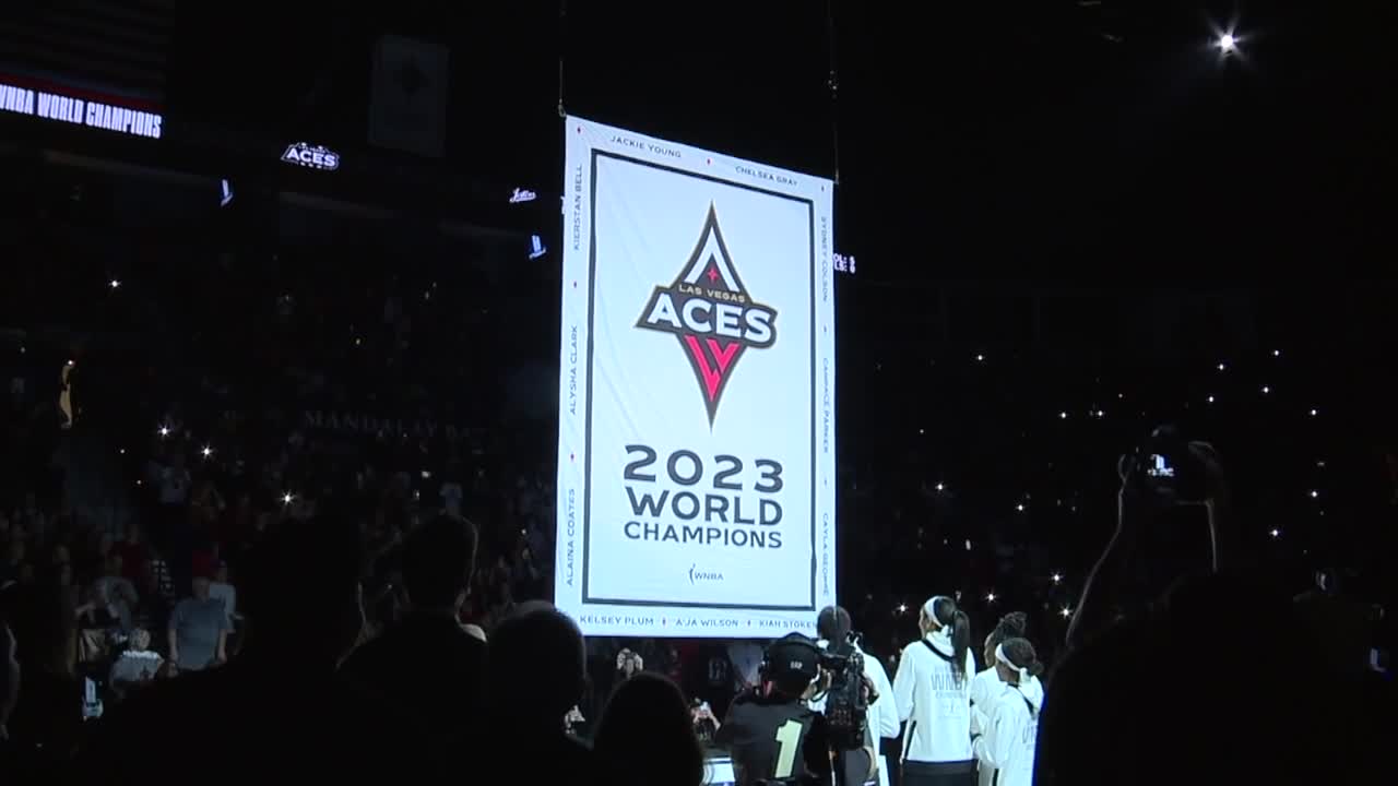 Las Vegas Aces get their 2nd championship rings at star-studded season ...