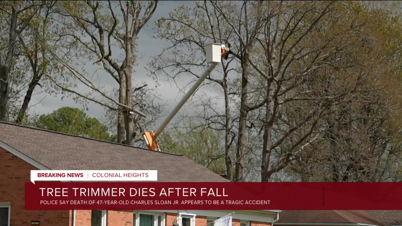Tree trimmer dies after falling from truck in Colonial Heights