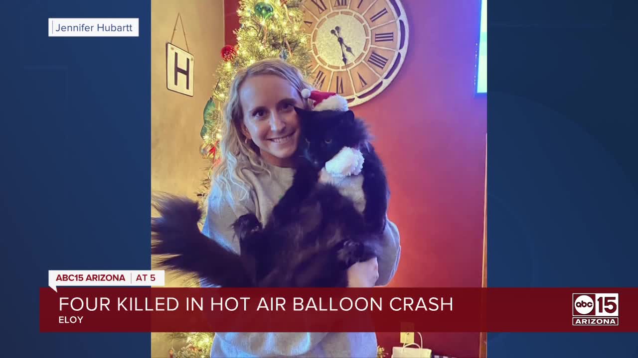 Police ID four people killed in hot air balloon crash in rural Pinal County