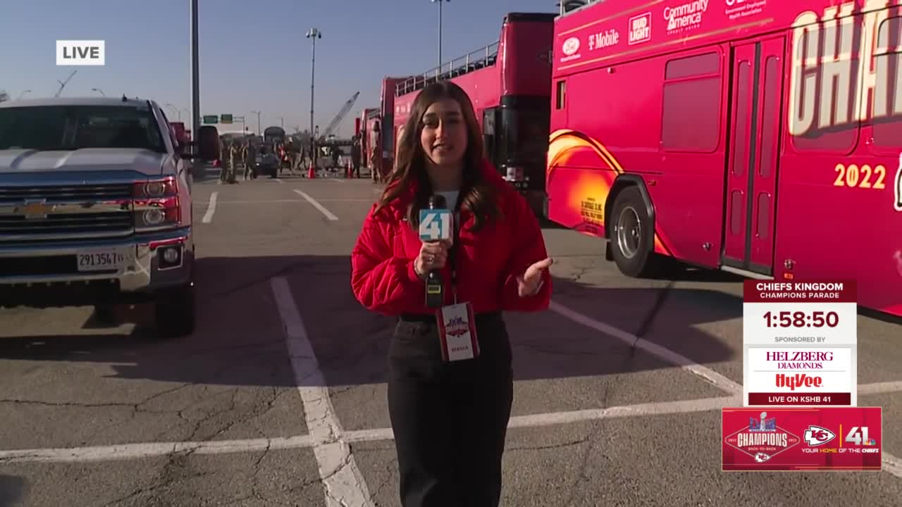 KSHB 41 coverage of Kansas City Chiefs Kingdom Champions Victory Parade