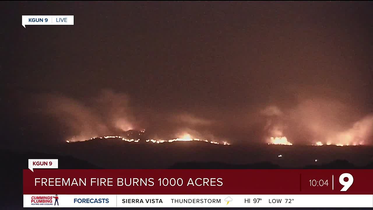UPDATE: Big storm not enough to suppress Freeman Fire.