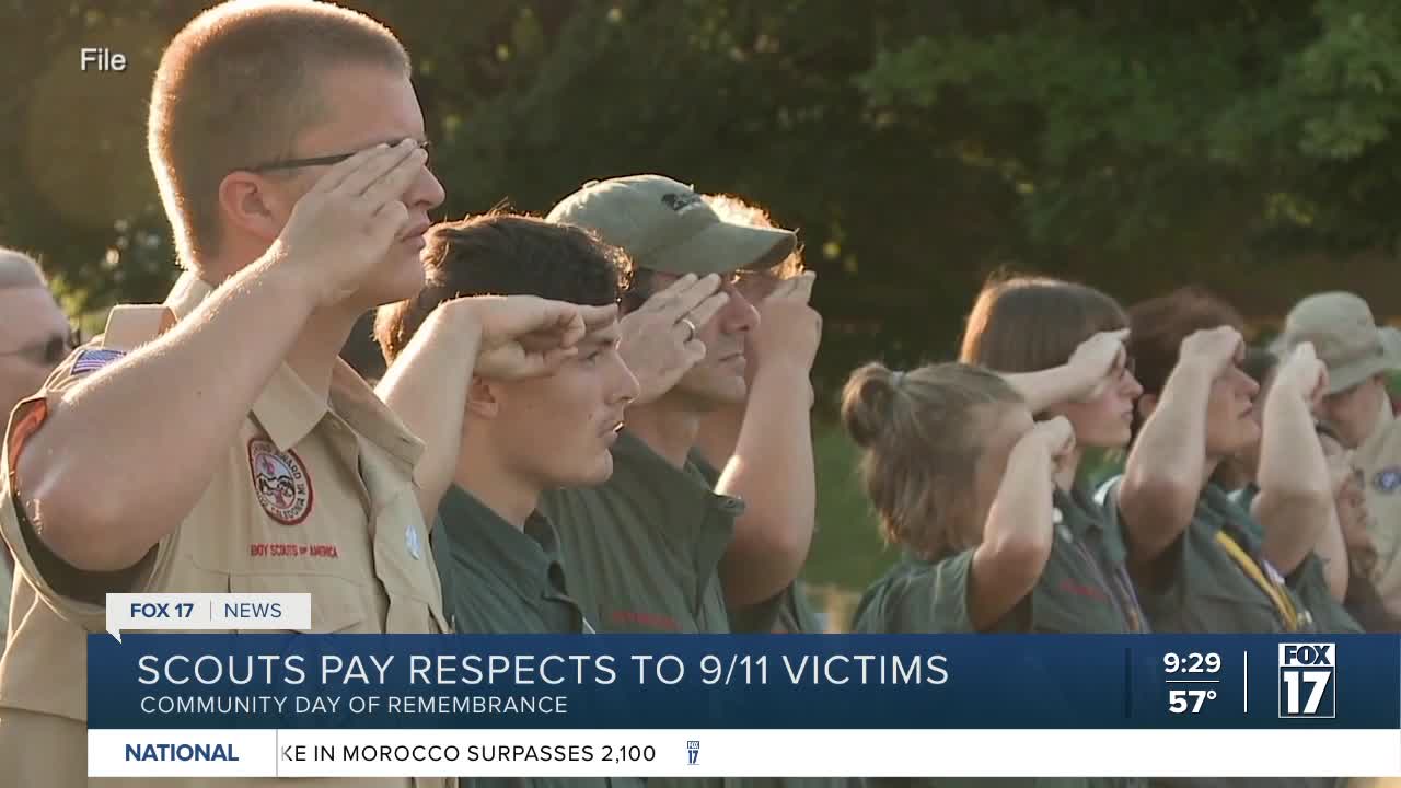 Continuing tradition: Scouts stand watch on 22nd anniversary of 9/11