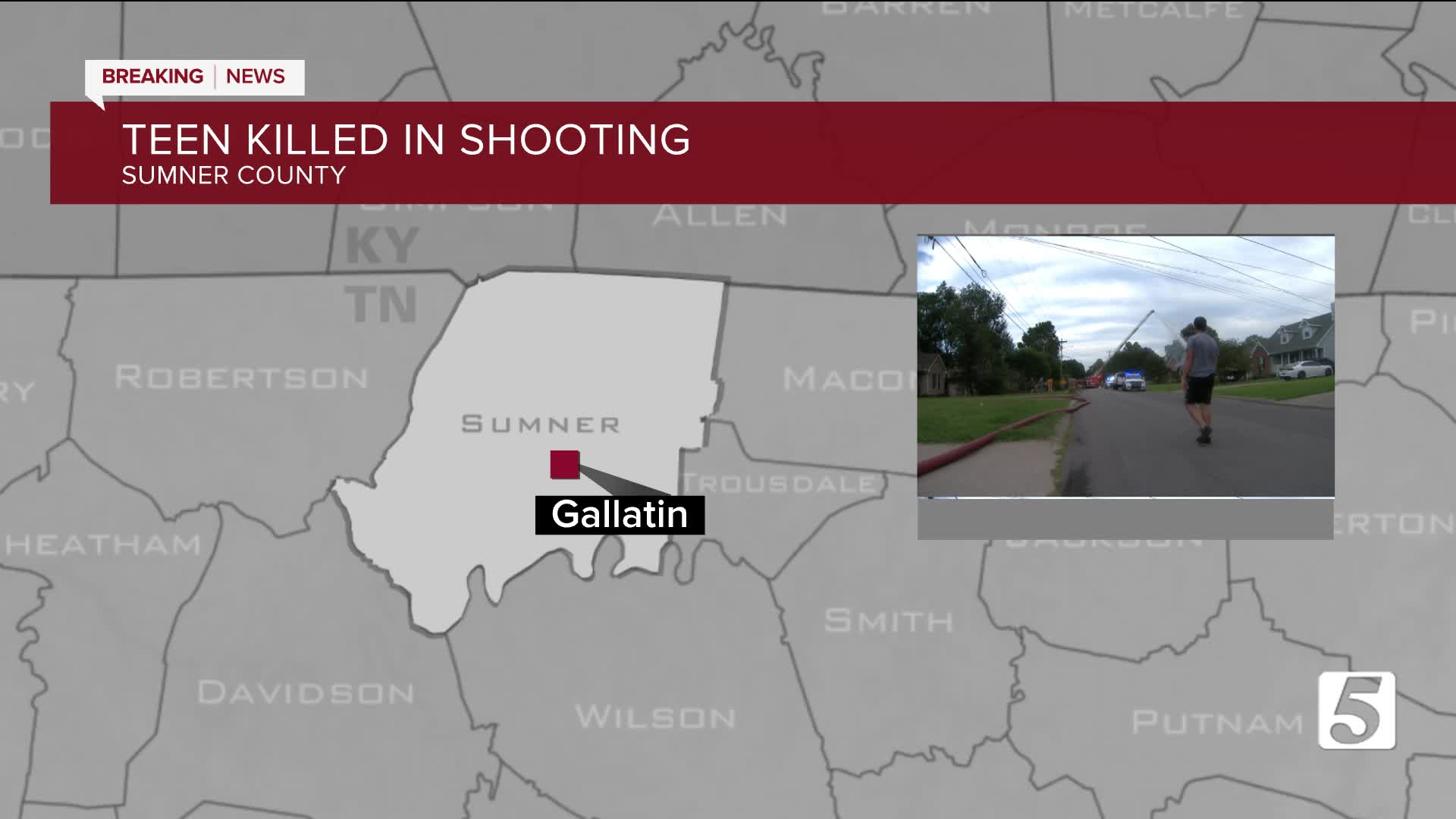 Teen killed in overnight shooting at a Gallatin apartment complex