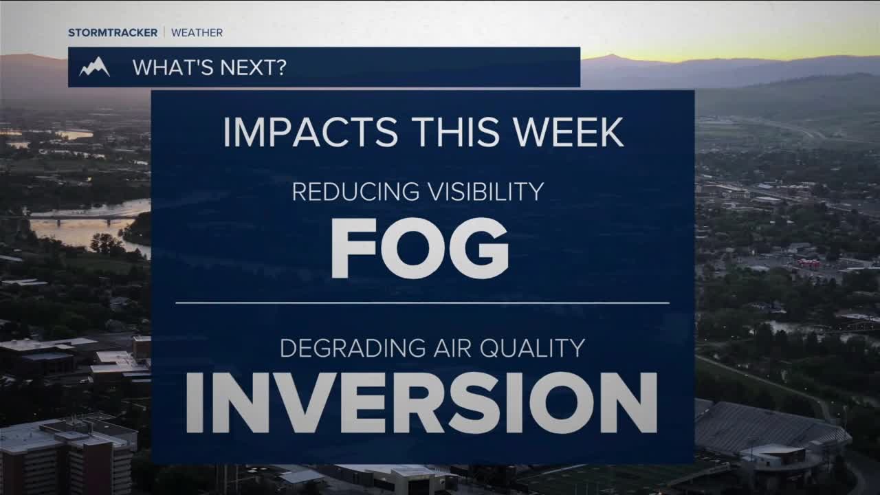 Weather Forecast: Recurring valley fog and inversions building