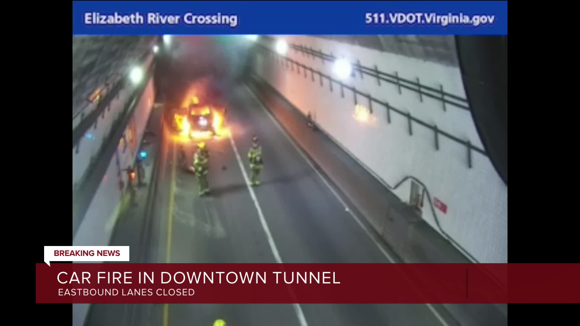 Lanes reopen following Downtown Tunnel car fire