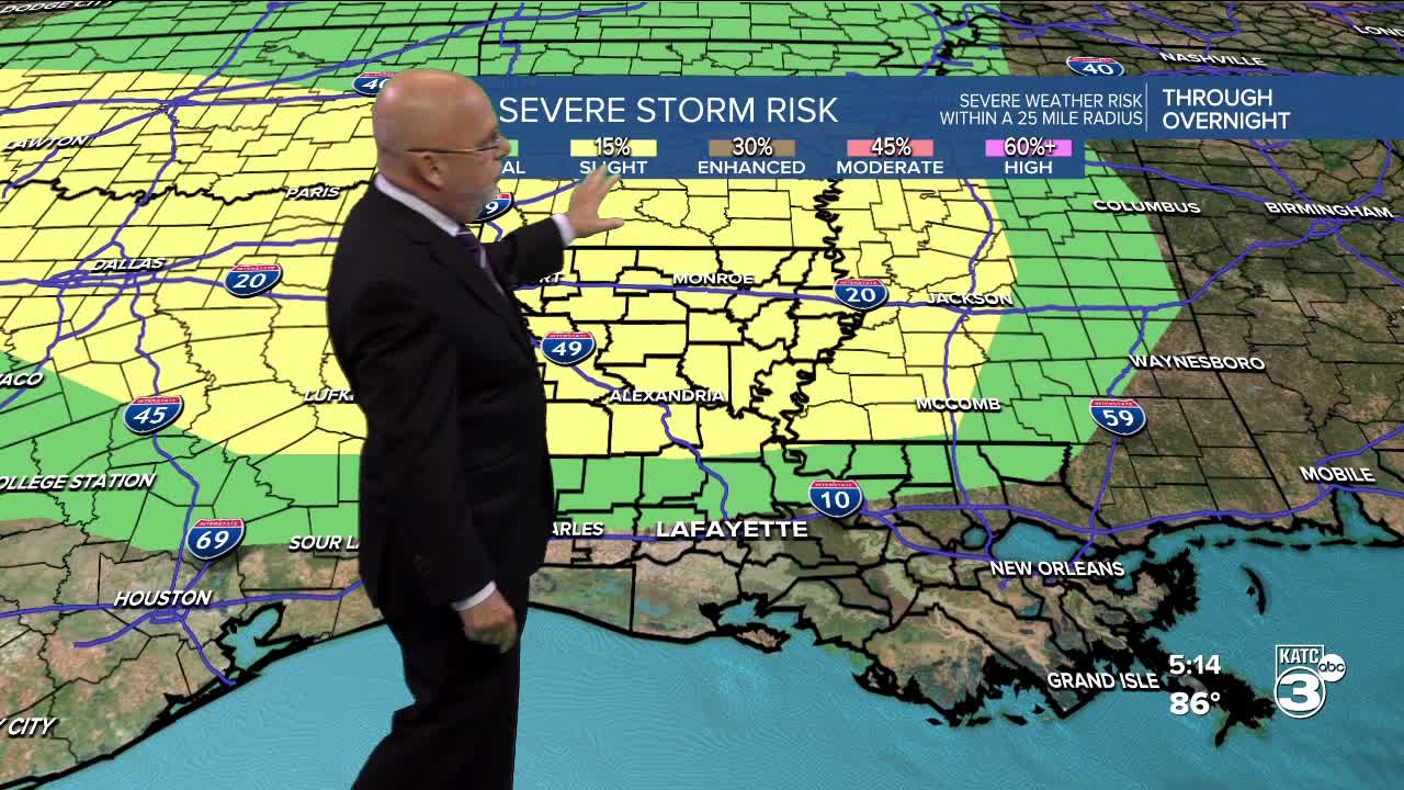 Threat of more robust storms stays in the forecast