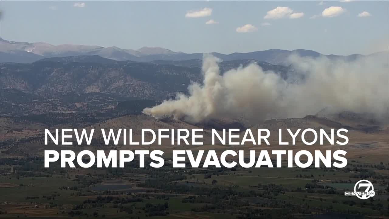 Stone Canyon Fire near Lyons grows to over 1,300 acres, prompts evacuations