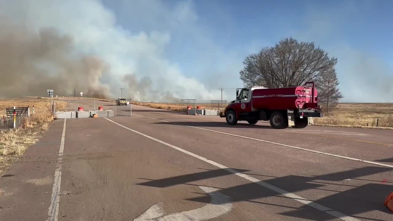The fire near Marksheffel Road has now been 100% contained