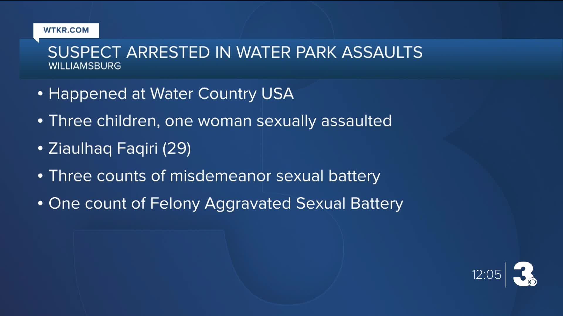 Man Accused Of Assaulting 3 Girls 1 Woman At Water Country Usa