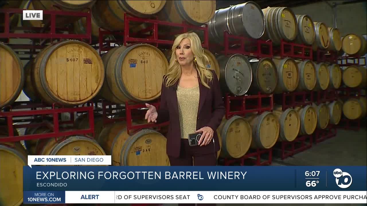 ABC 10News Anchor Kimberly Hunt takes a look inside Forgotten Barrel Winery