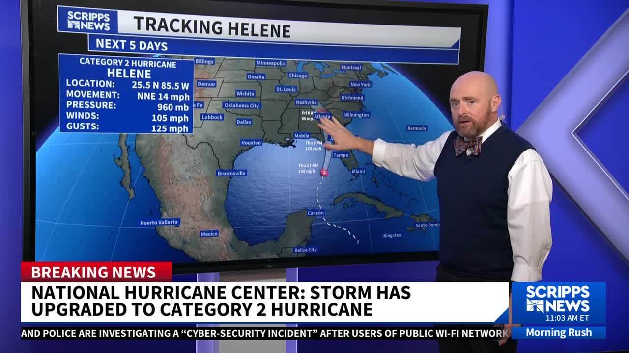 Hurricane Helene makes landfall in Florida's Big Bend as Category 4 storm