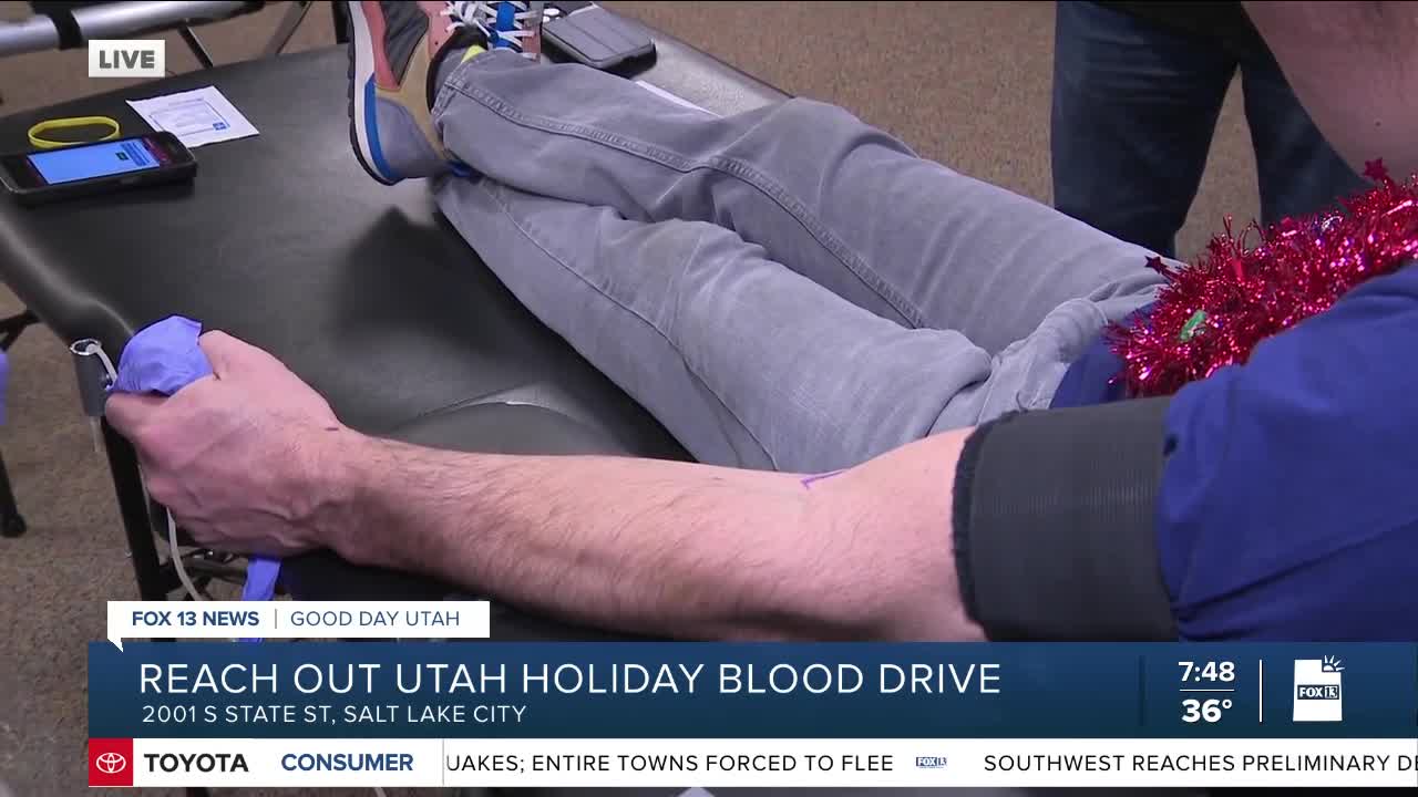 Reach Out Utah Holiday Blood Drive