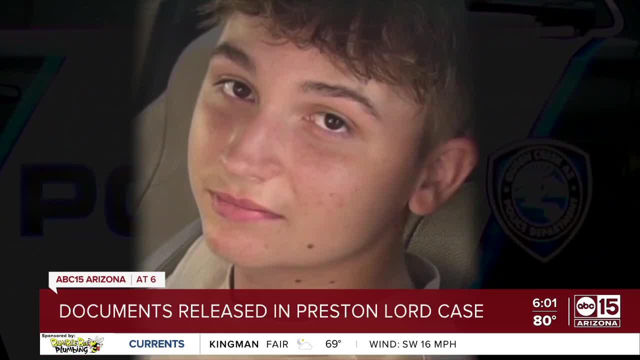 Queen Creek police report offers new details about Preston Lord's death