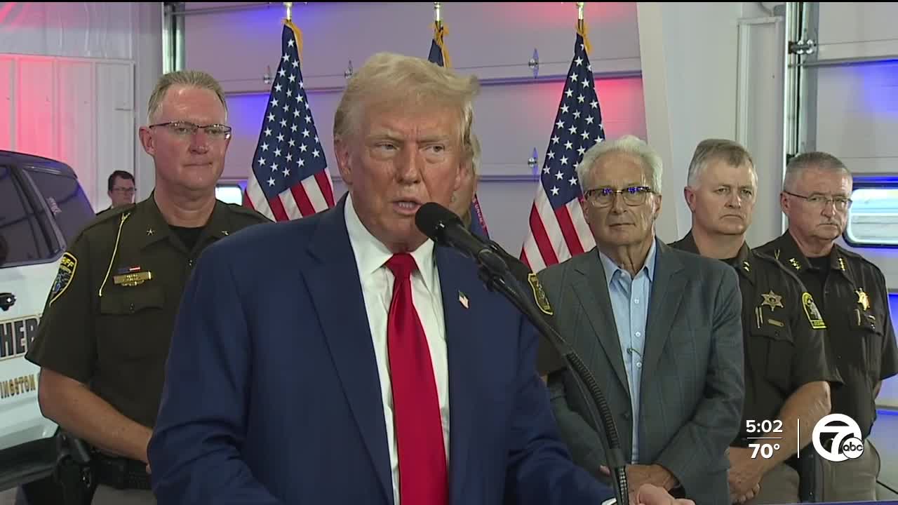 WATCH: Former President Donald Trump talks crime, safety in Howell