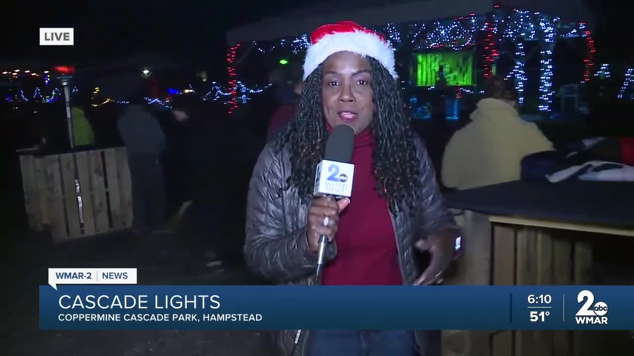 Cascade Lights lights up the Coppermine Cascade trail in Hampstead