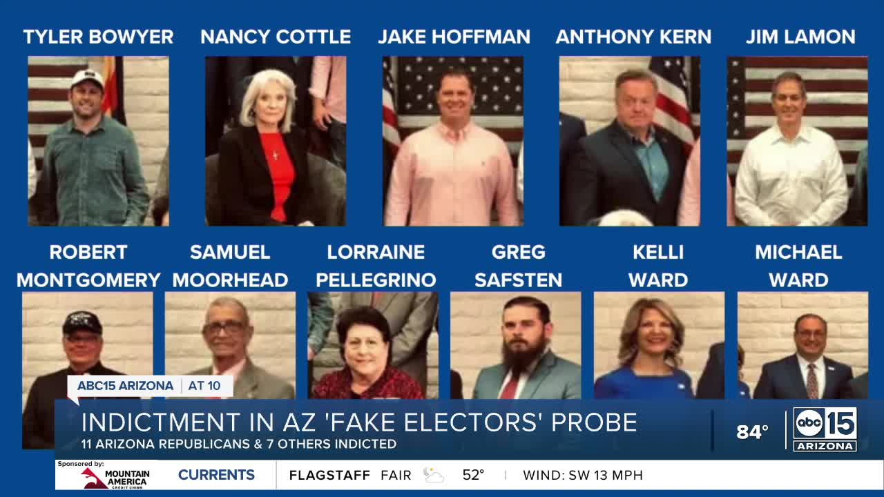 11 Arizona Republicans, 7 others indicted in 2020 Trump 'fake electors ...