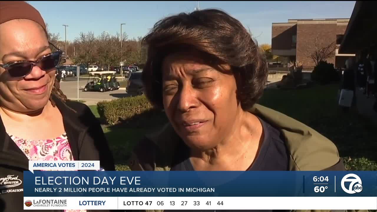 More than 1M people have early voted so far; Sunday is the final day