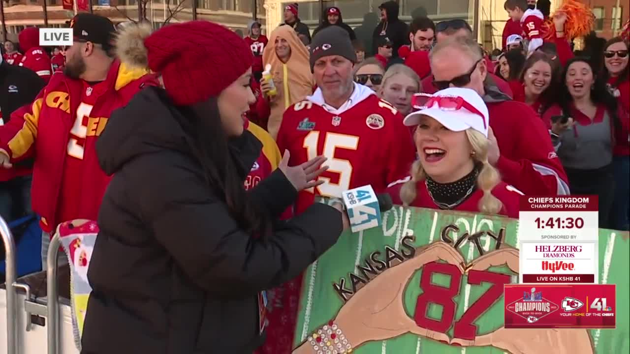 KSHB 41 coverage of Kansas City Chiefs Kingdom Champions Victory Parade