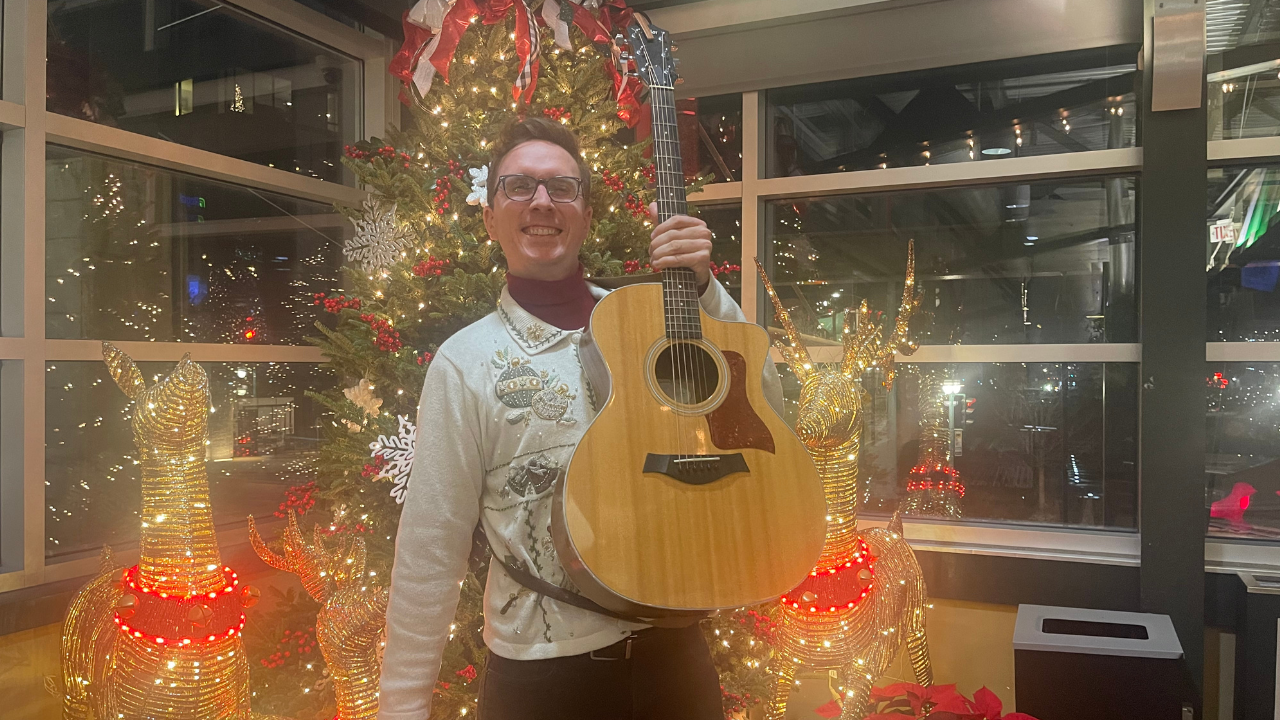 Rocking out and singing holiday favorites to raise money for the ...