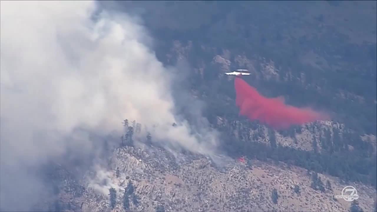 Video: Aerial look at Alexander Mountain Fire on Tuesday morning