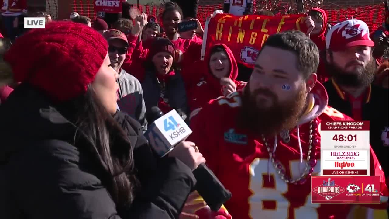 KSHB 41 coverage of Kansas City Chiefs Kingdom Champions Victory Parade
