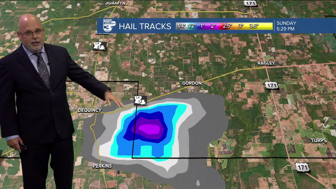 Sunday afternoon expected to produce more storms before a quieter work week