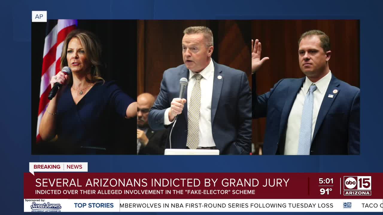11 Arizona Republicans, 7 others indicted in 2020 Trump 'fake electors ...