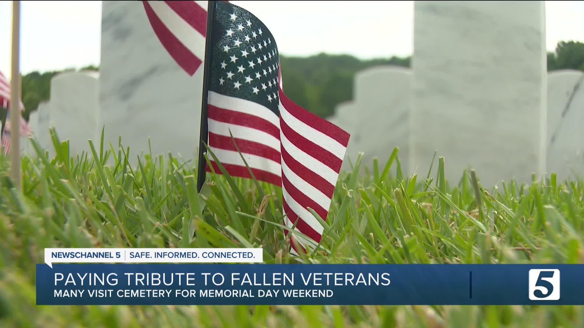 Many pay tribute to those who served at cemetery on Memorial Day weekend