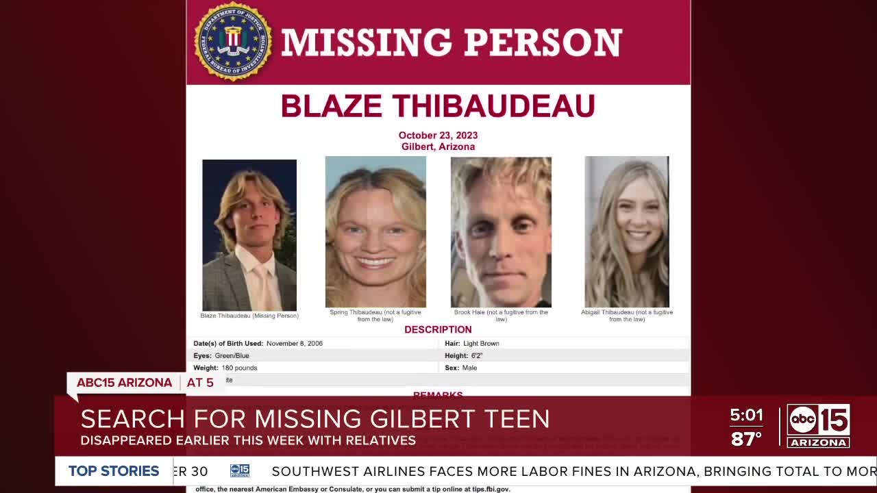 16-year-old Gilbert teen found safe near eastern Alaskan border