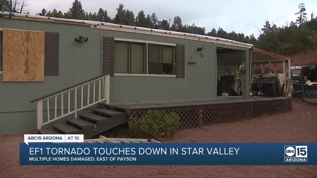 Tornado leaves behind severe damage in Star Valley, Arizona