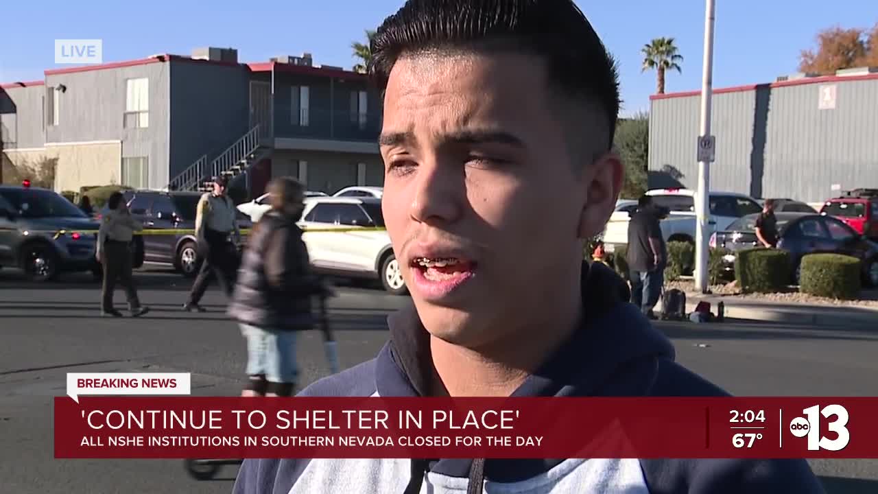 UNLV students recall yelling, 'bangs' heard; family, community worried