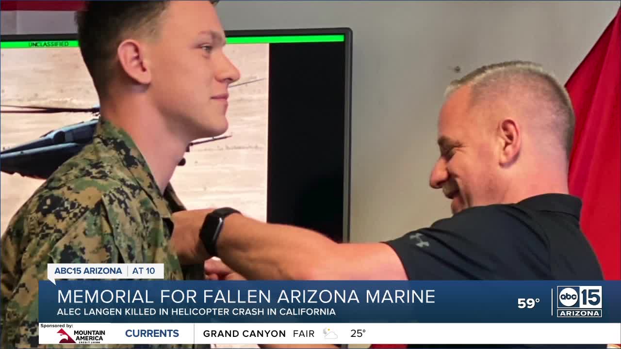 Arizona flags at half-staff to honor fallen Marine Sgt. Alec Langen of ...