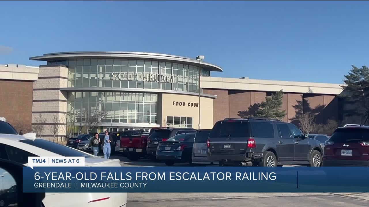 New video shows response after 6-year-old falls off escalator at ...