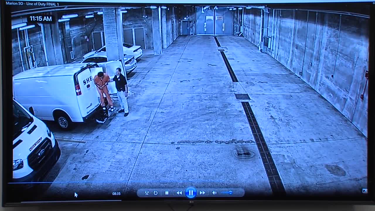 Video shows moments before and after MCSO Deputy Durm was killed by inmate