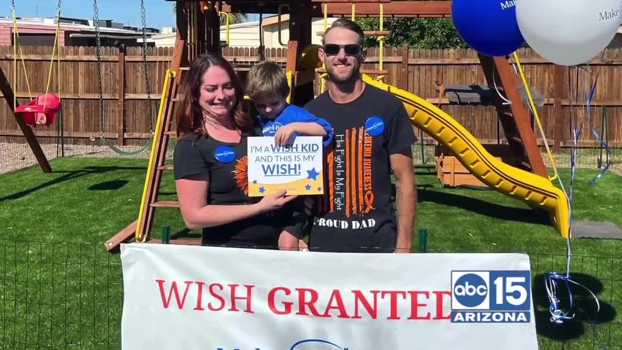 Make-A-Wish Arizona grants a wish for a personal playground