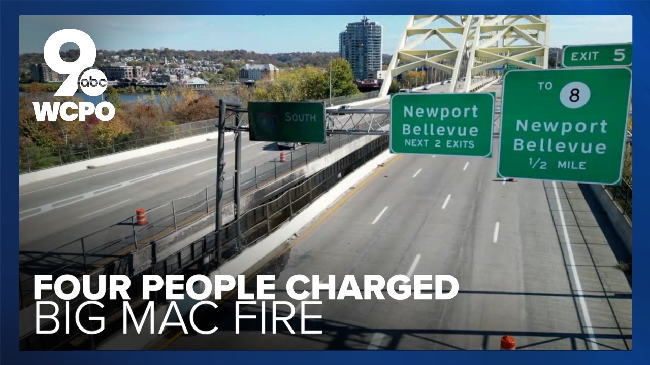 New charges for four arrested for involvement in Big Mac Bridge fire