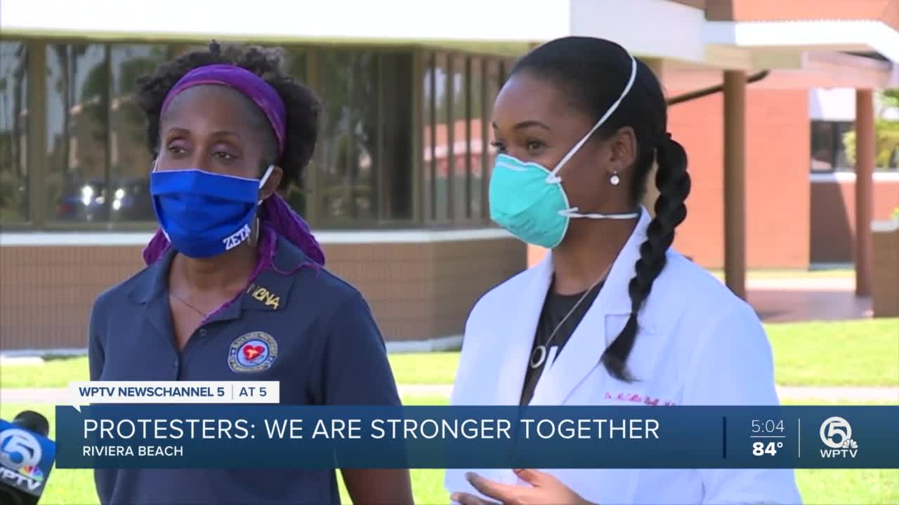 Peaceful protest in Riviera Beach urges unity and equality