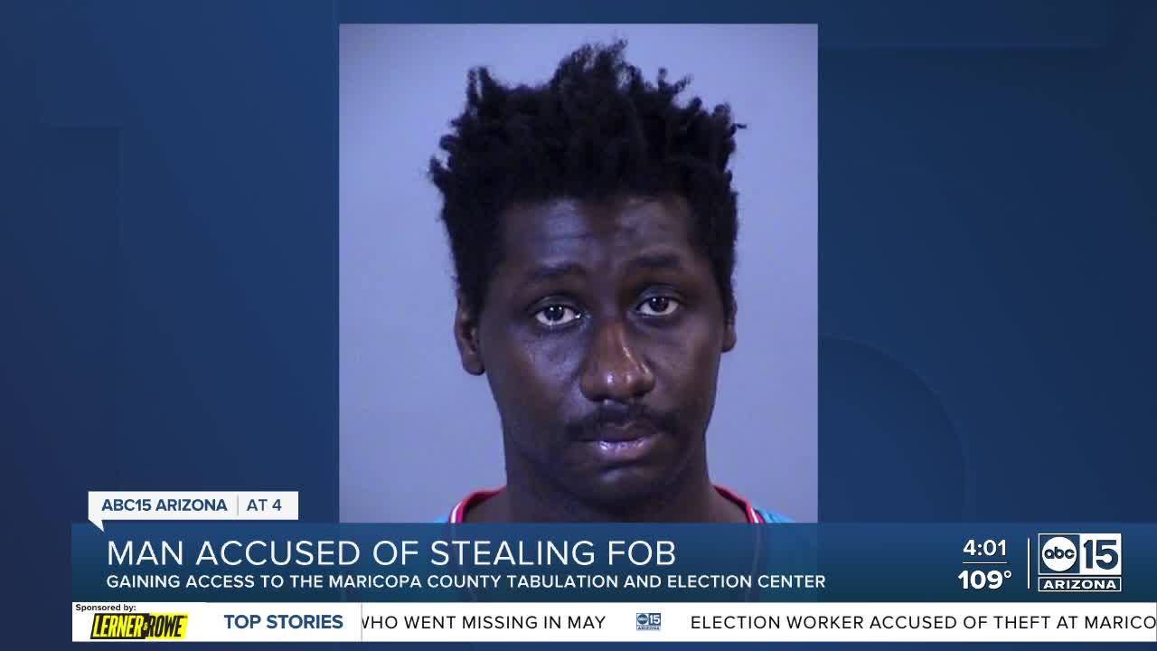 Man accused in Maricopa County election theft tied to AZ Senate theft