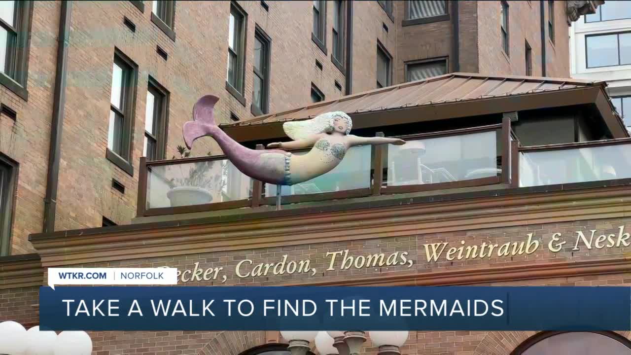 Take a Walk: Let's look at the iconic mermaid sculptures in Norfolk
