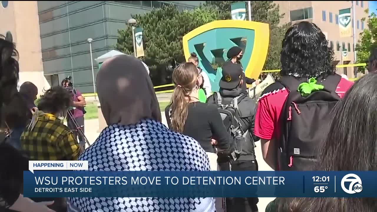 12 arrested after police raid pro-Palestinian encampment at Wayne State