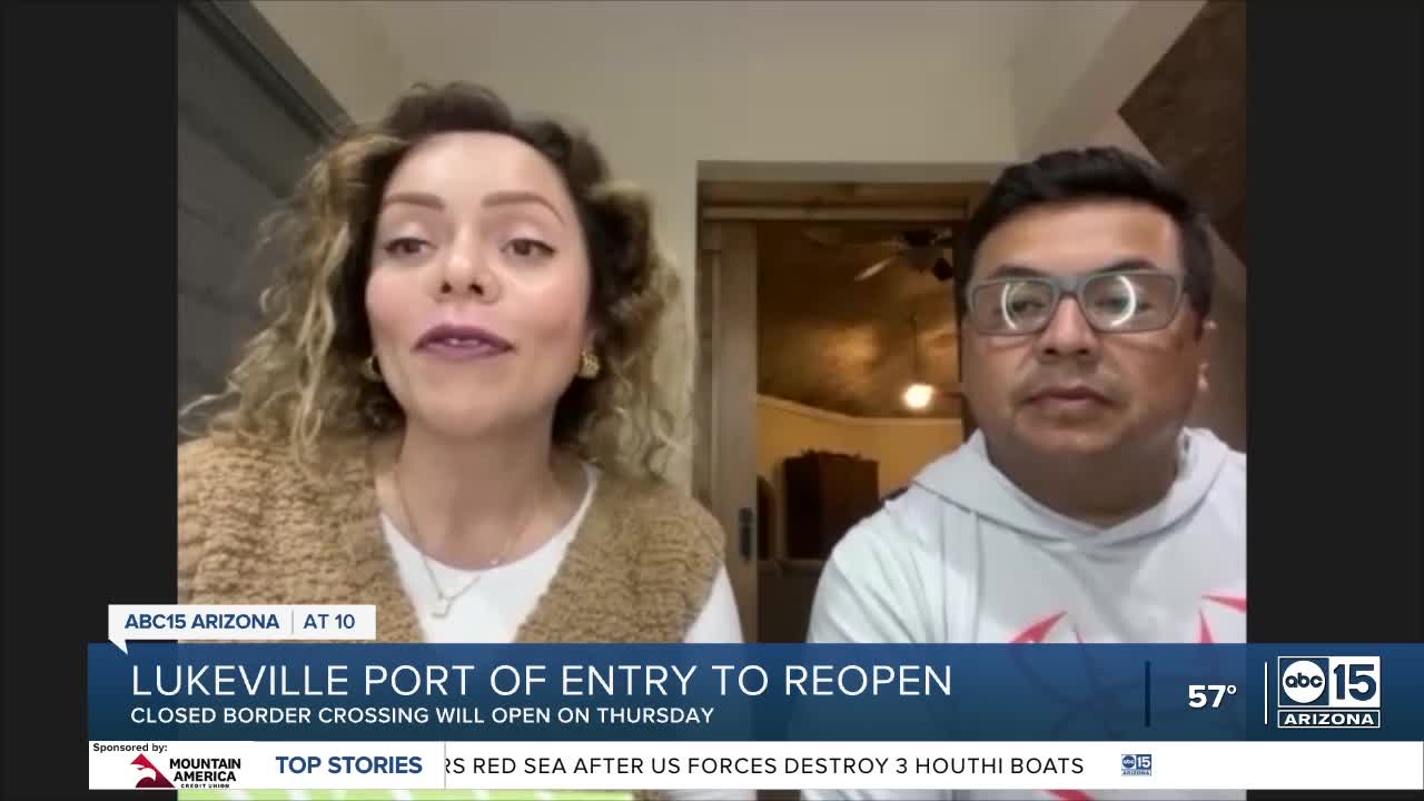Lukeville Port of Entry reopens Thursday morning