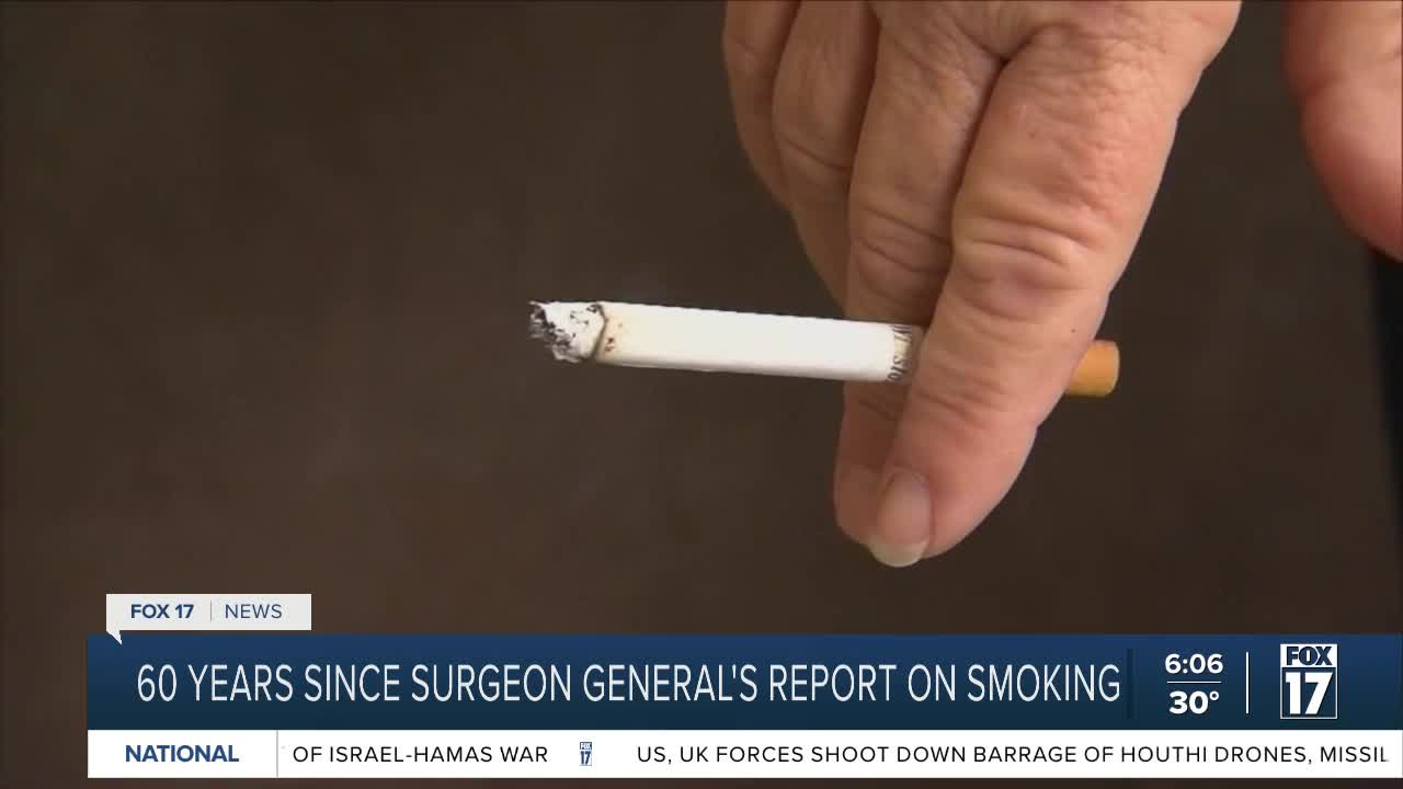 60th anniversary of surgeon general's report linking tobacco to cancer